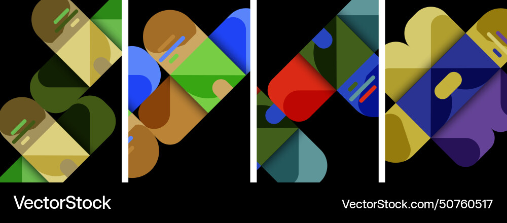 Balance movement geometric backgrounds poster Vector Image