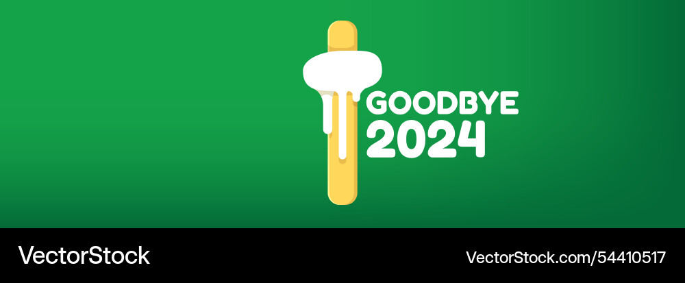 Goodbye 2024 hello 2025 year concept Royalty Free Vector