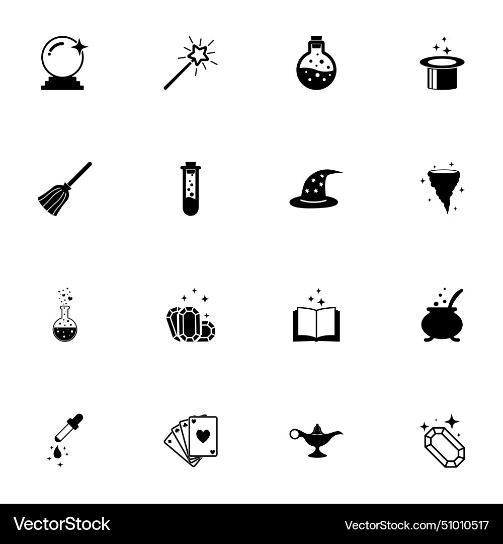 Magic icon - expand to any size change Royalty Free Vector