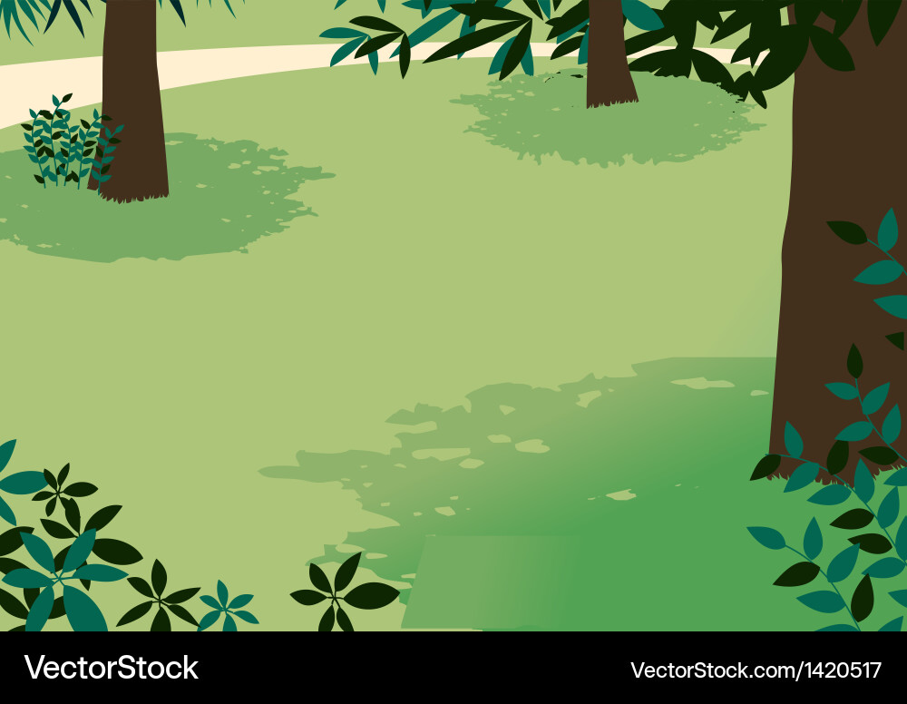 Park landscape Royalty Free Vector Image - VectorStock