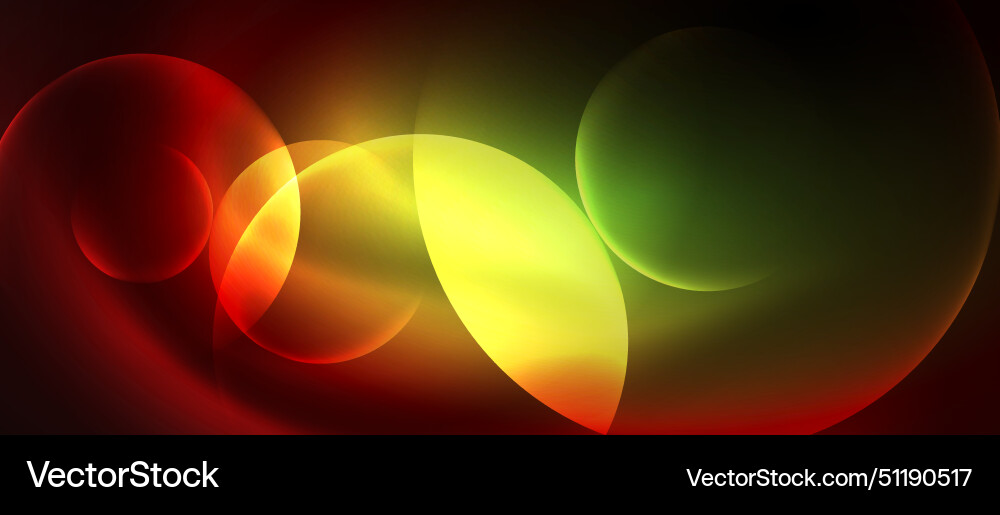 Red yellow and green circles symbolize water Vector Image