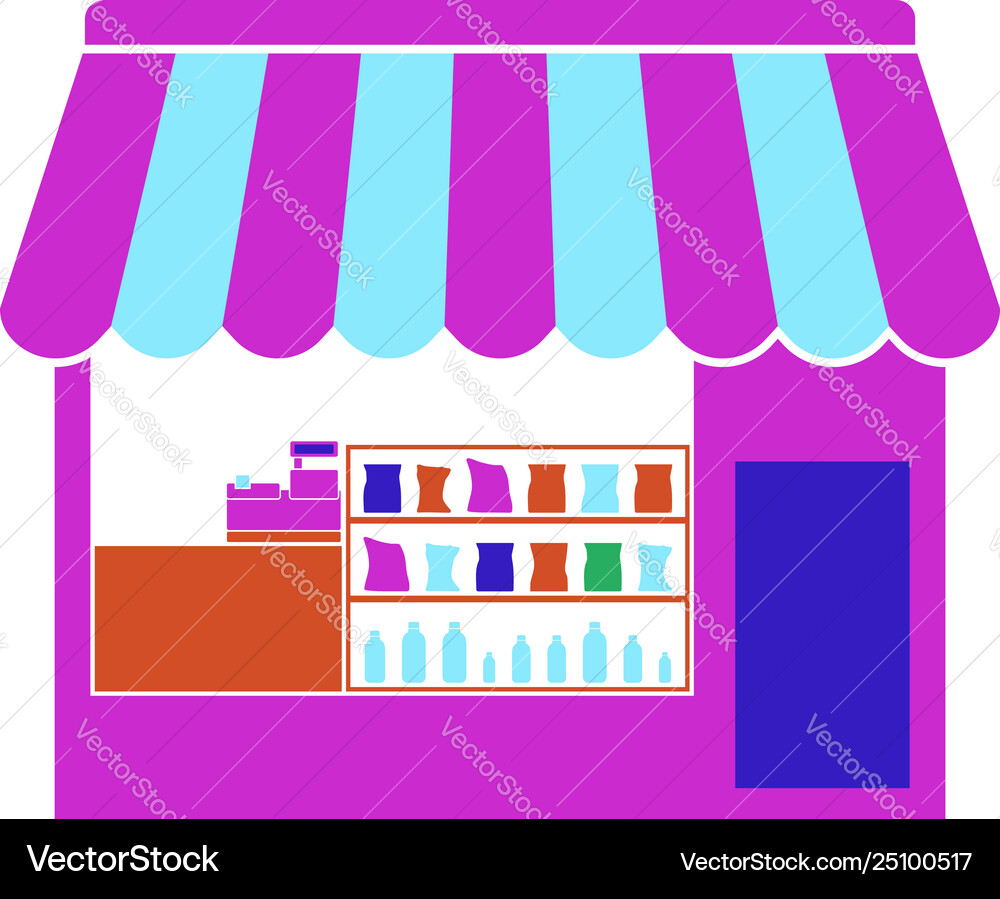 Tent shop icon Royalty Free Vector Image - VectorStock