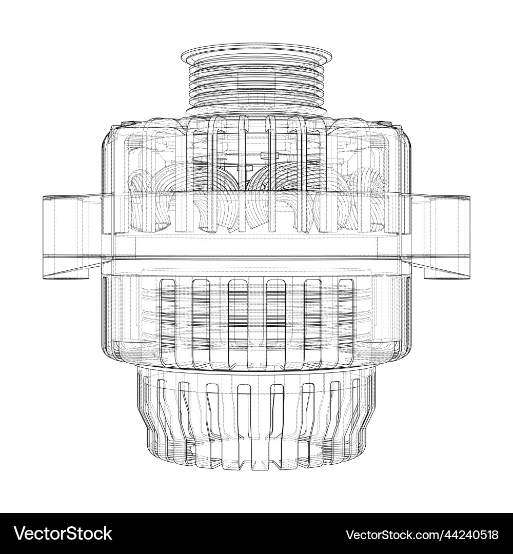 Car generator Royalty Free Vector Image - VectorStock