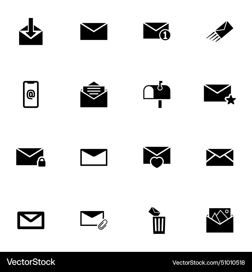 Mail icon - expand to any size change Royalty Free Vector