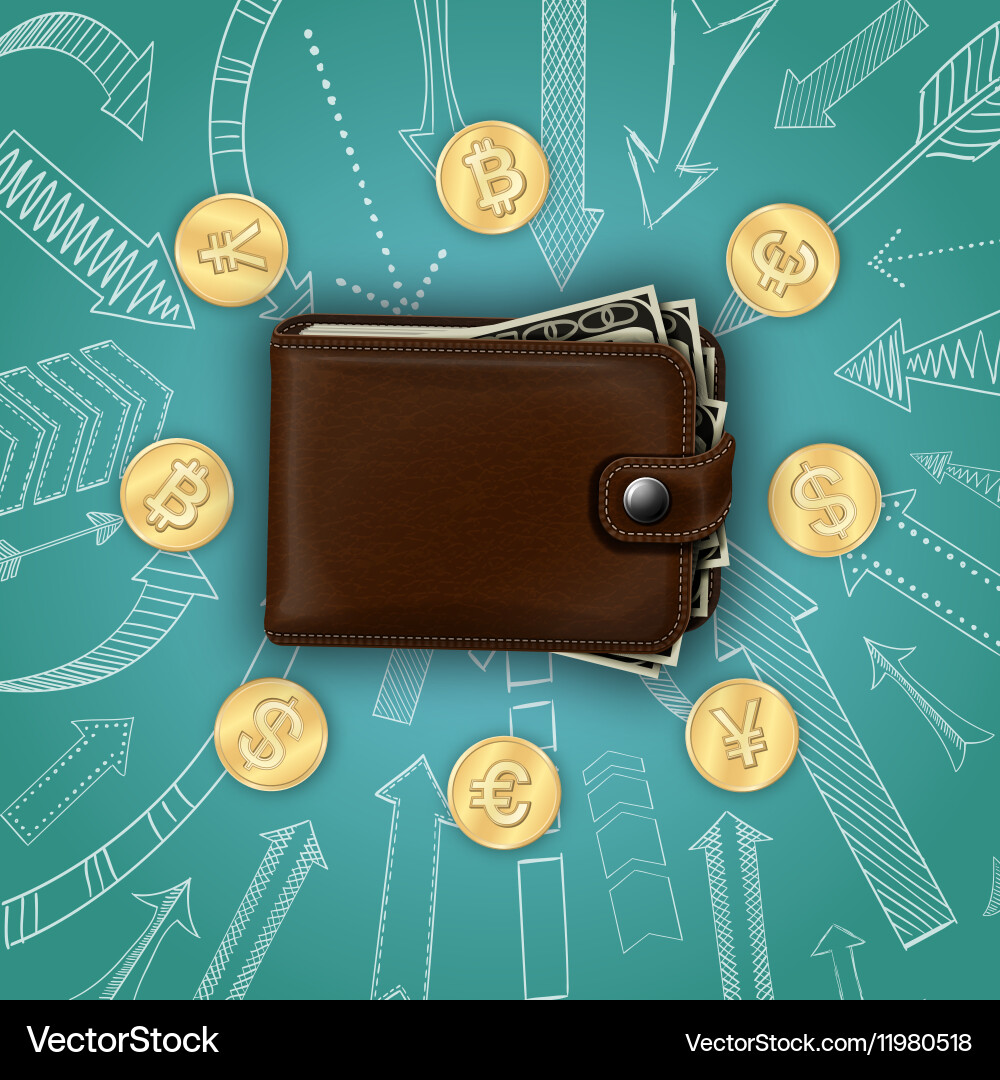 Realistic money template Royalty Free Vector Image