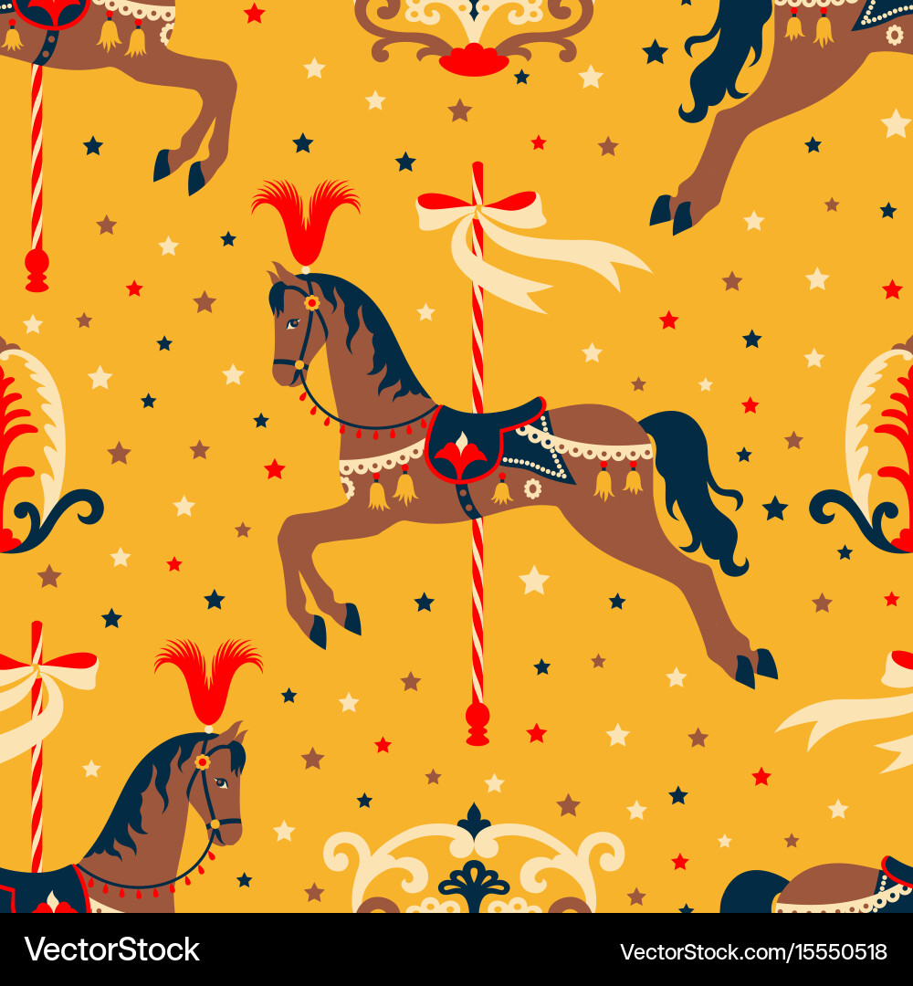 Retro circus pattern Royalty Free Vector Image