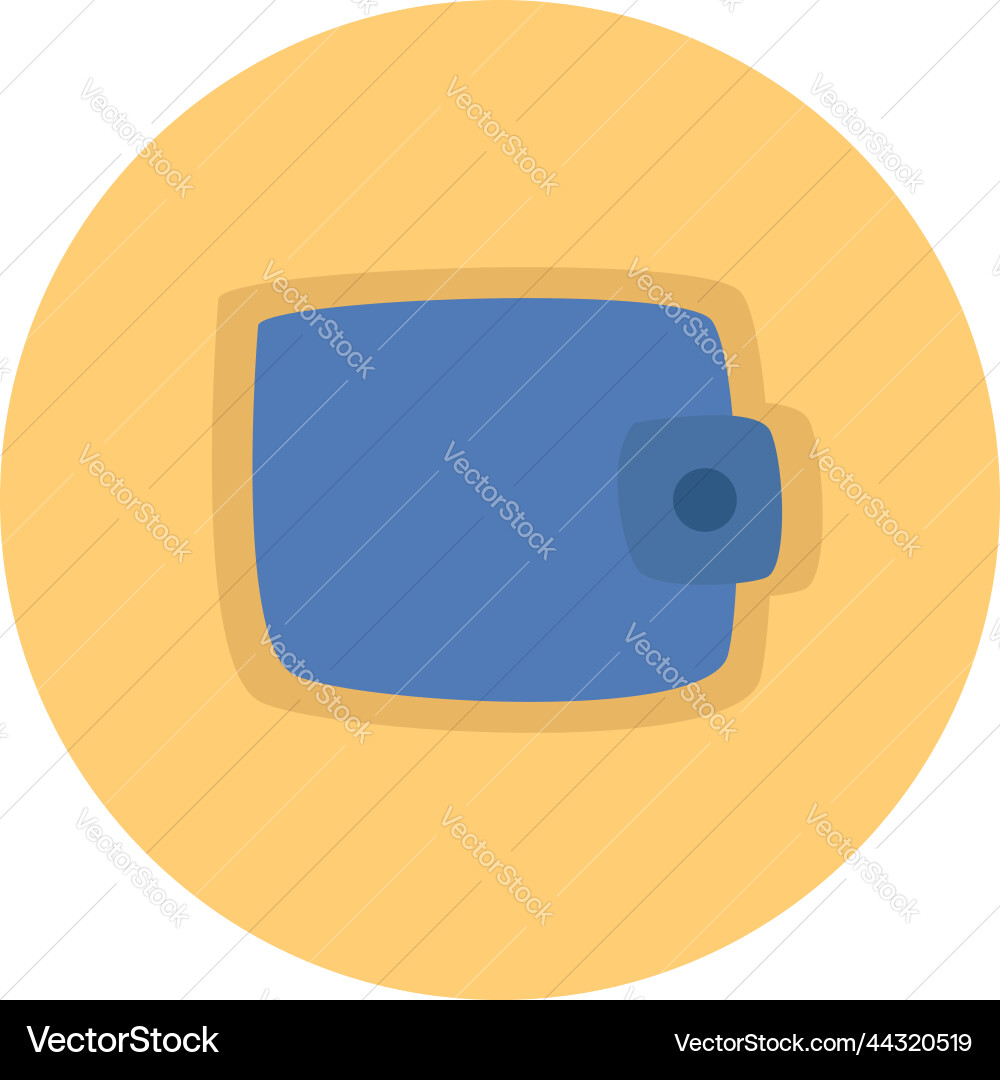 Blue banking wallet on a white background Vector Image