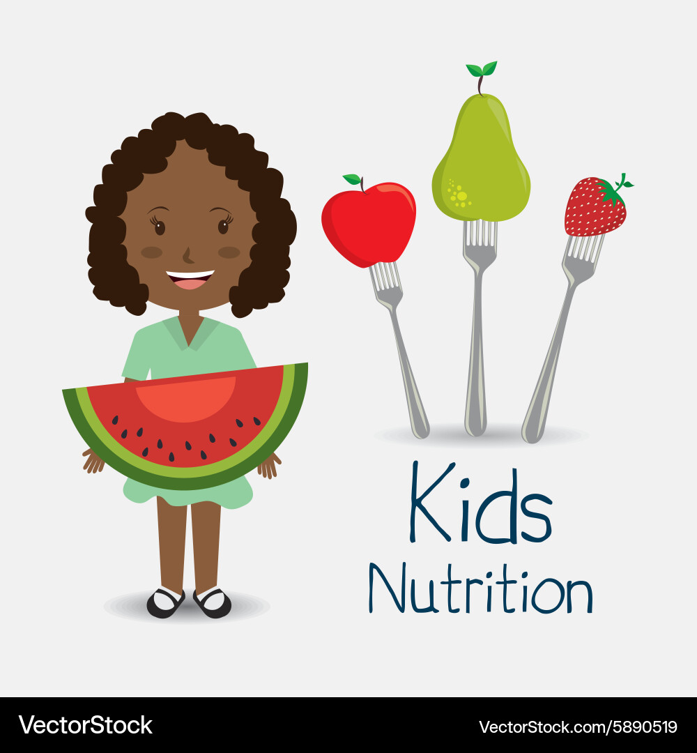 Kids food design Royalty Free Vector Image - VectorStock