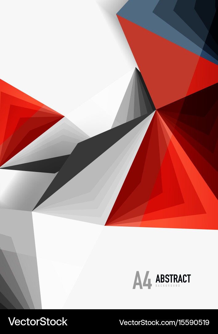 Low poly style 3d triangle line Royalty Free Vector Image