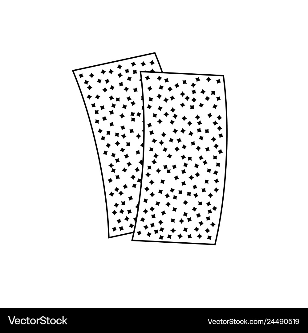 Two Pieces of Rough Sandpaper Royalty Free Vector Image