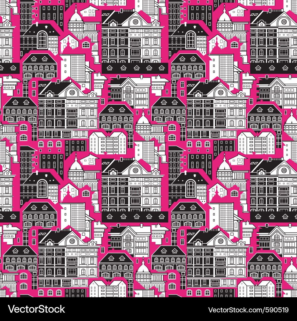 Urban Cityscape Pattern Royalty Free Vector Image