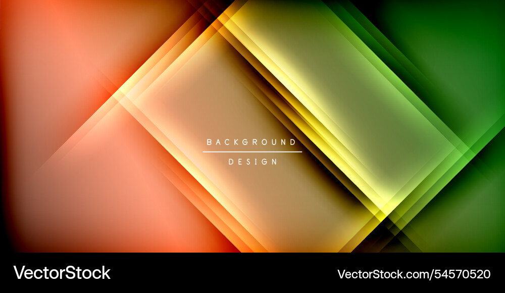 Expressive poster with shadow lines features Vector Image