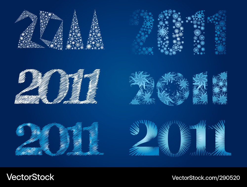 Frozen signs 2011 Royalty Free Vector Image - VectorStock