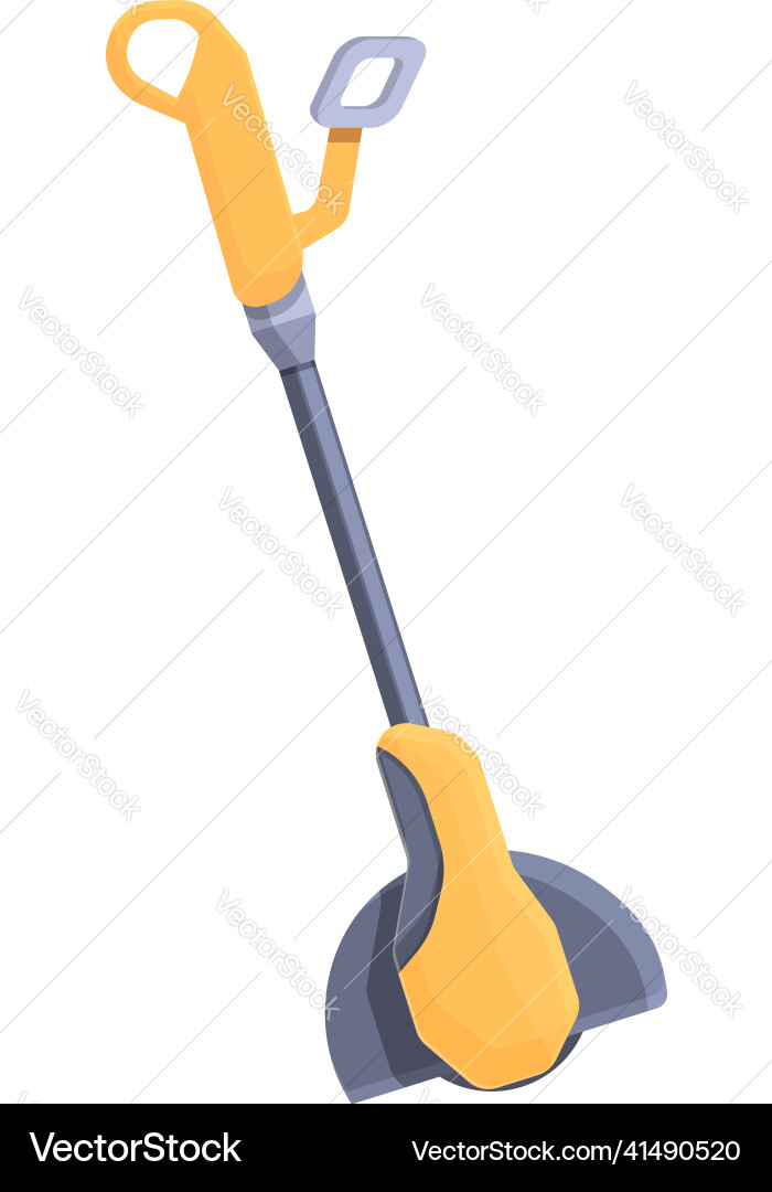 Handle trimmer icon cartoon lawn garden Royalty Free Vector