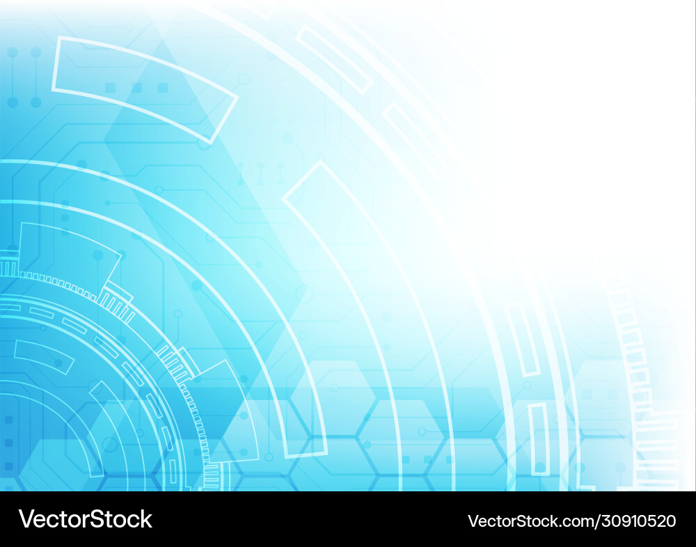 Hexagon technology background Royalty Free Vector Image