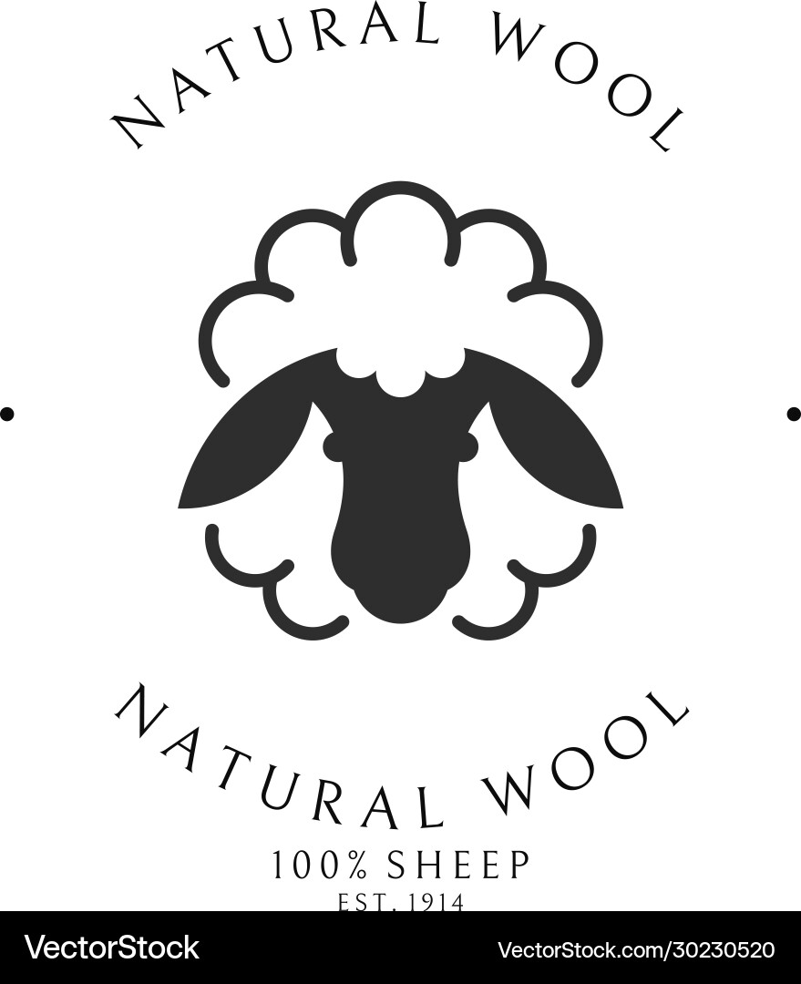 Natural wool Royalty Free Vector Image - VectorStock
