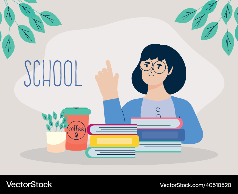 Nice school poster Royalty Free Vector Image - VectorStock