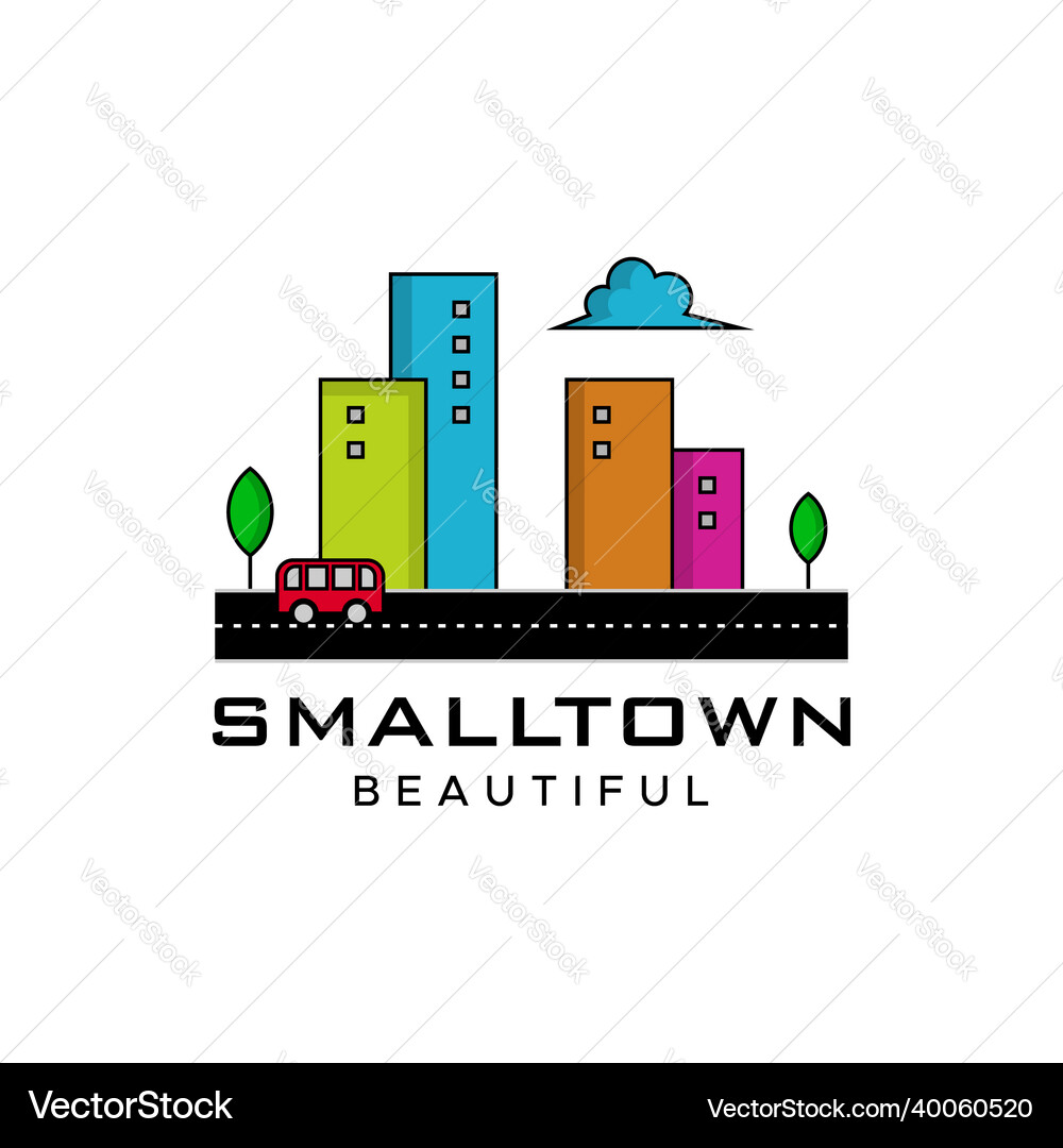 Town logo Royalty Free Vector Image - VectorStock