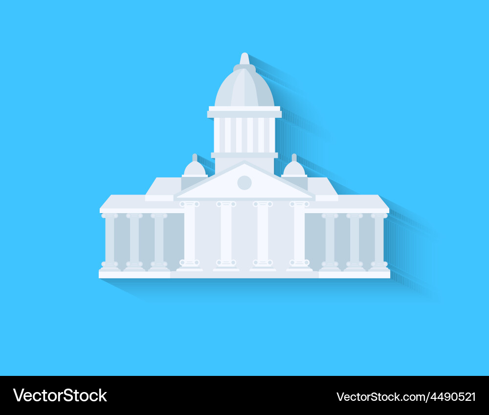 Government flat design Royalty Free Vector Image