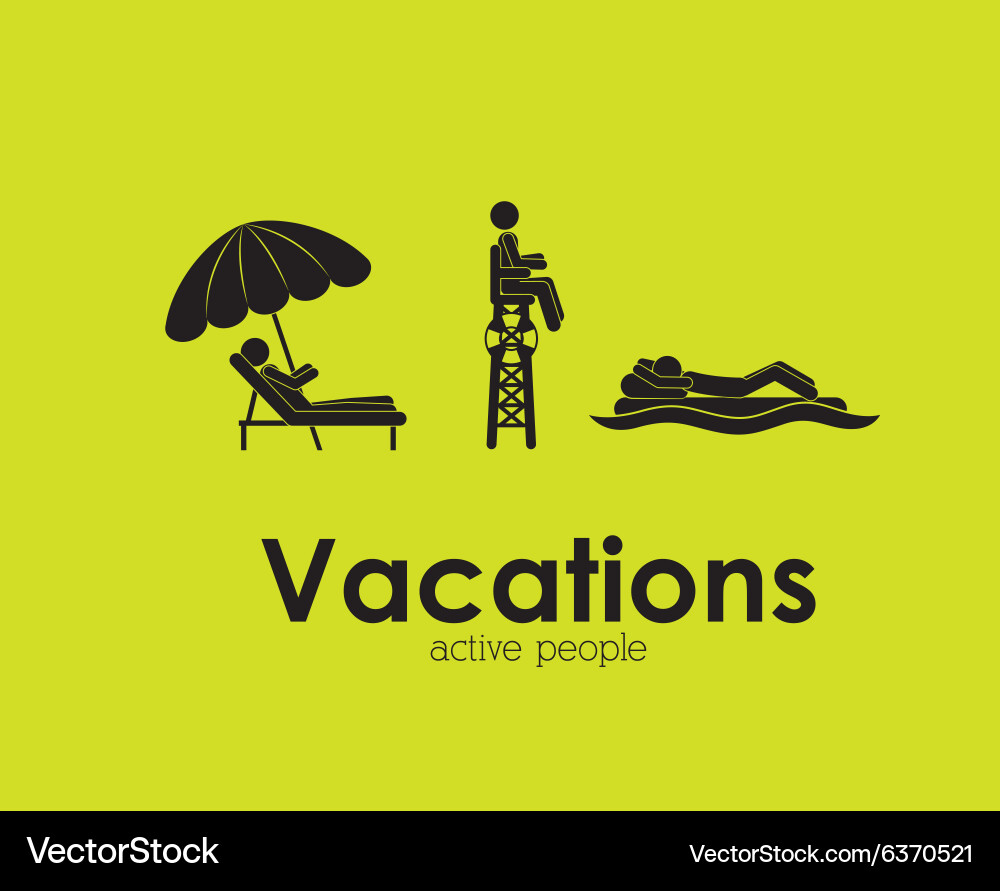 People active Royalty Free Vector Image - VectorStock