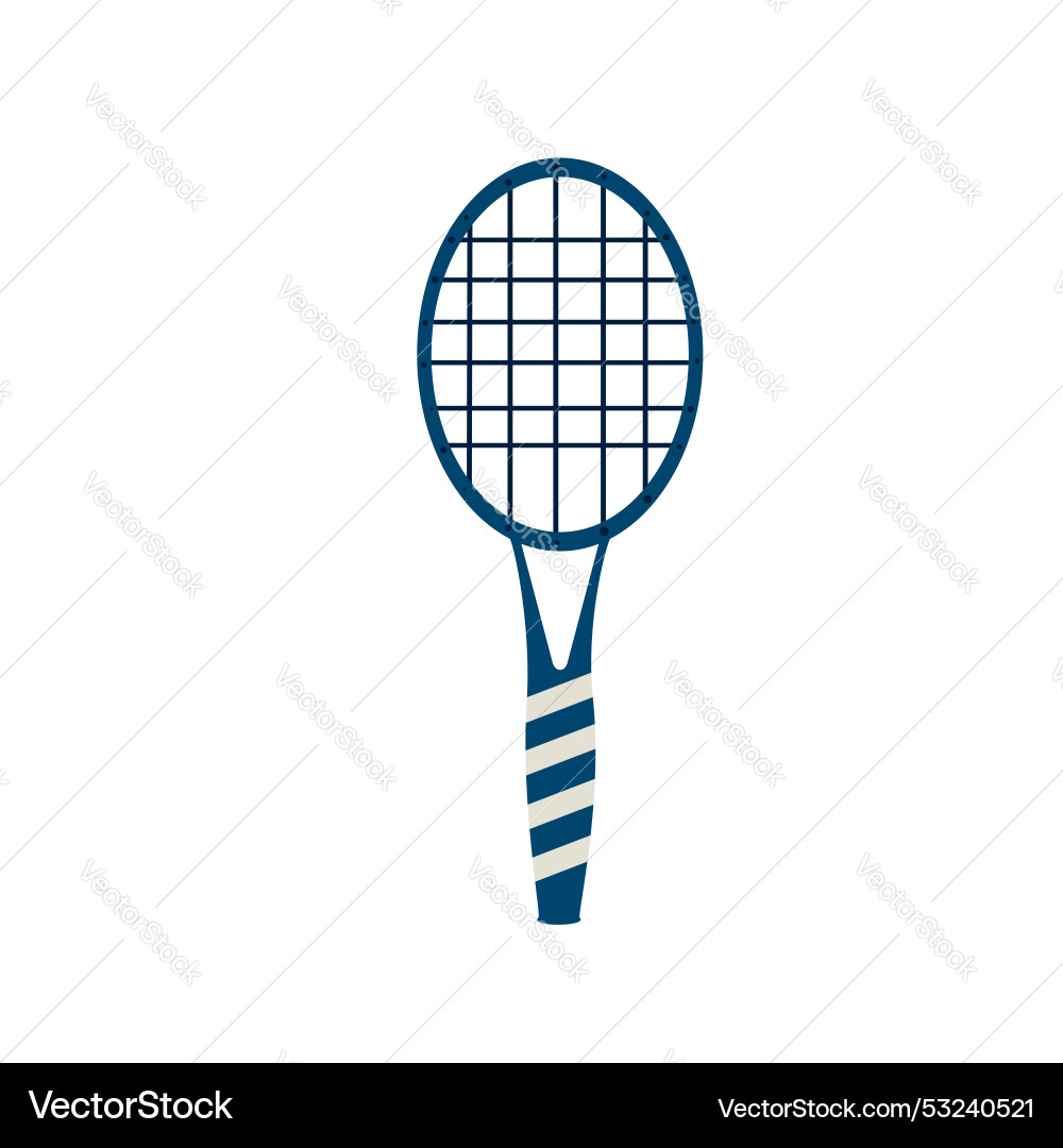 Tennis racket isolated on white background Vector Image
