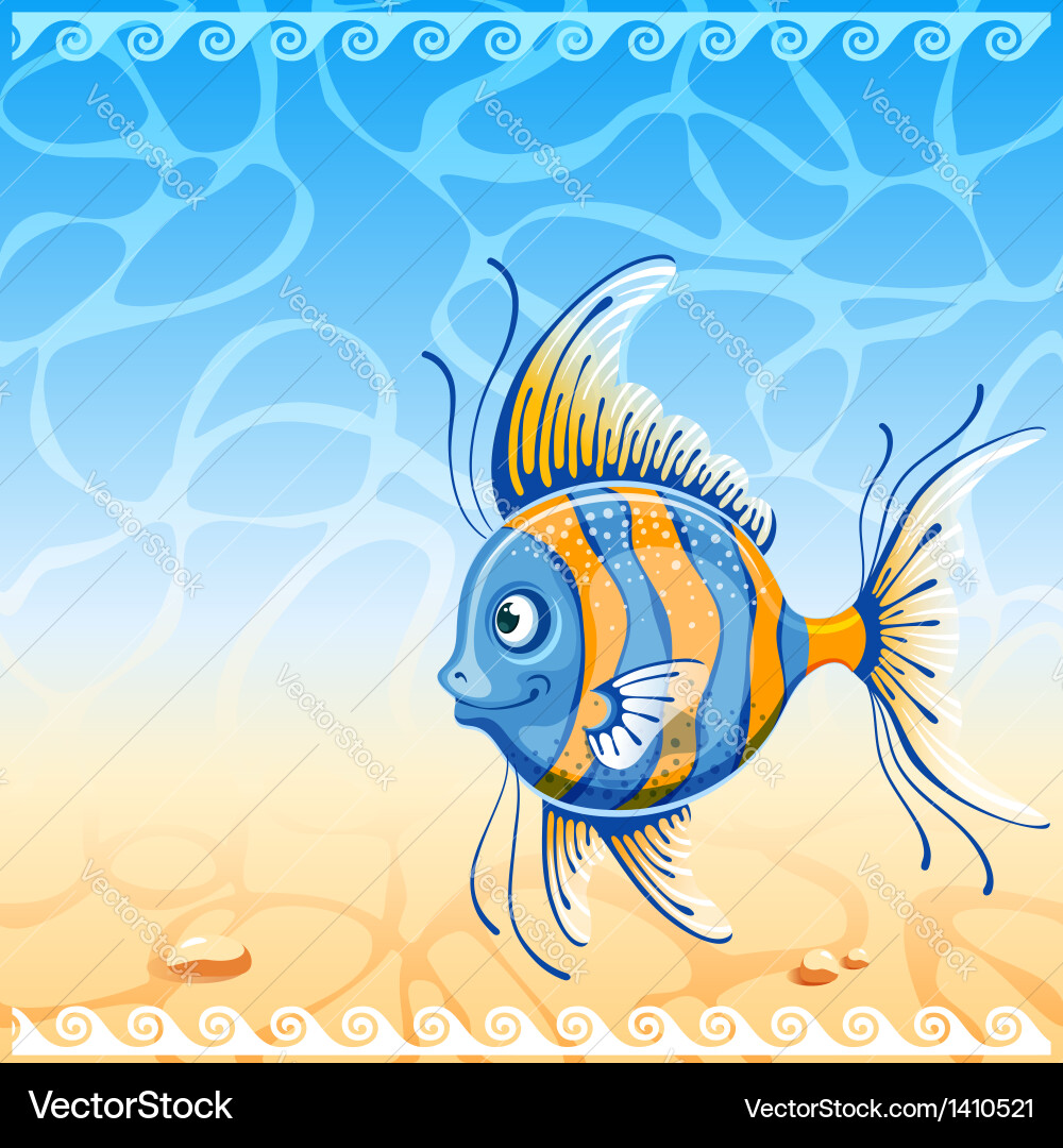 Tropical Marine Background Royalty Free Vector Image