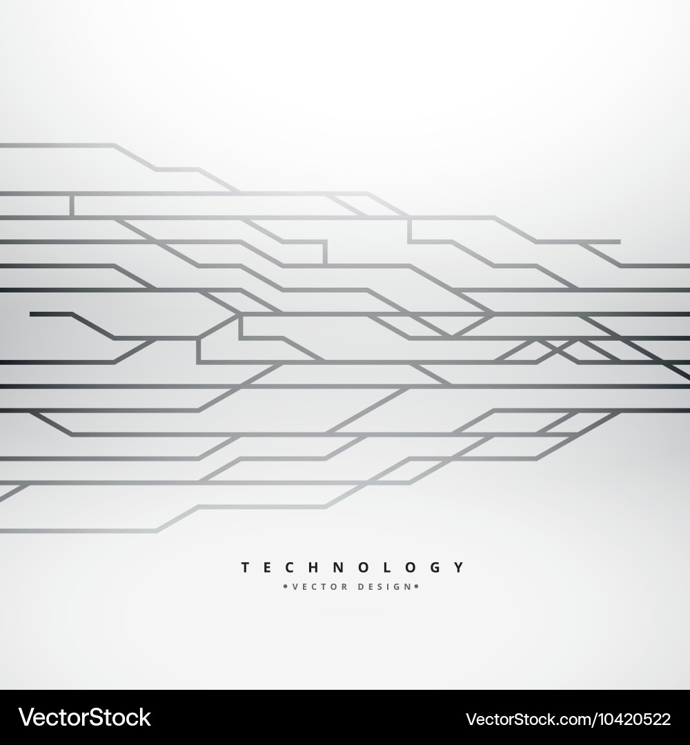Background with technology lines Royalty Free Vector Image