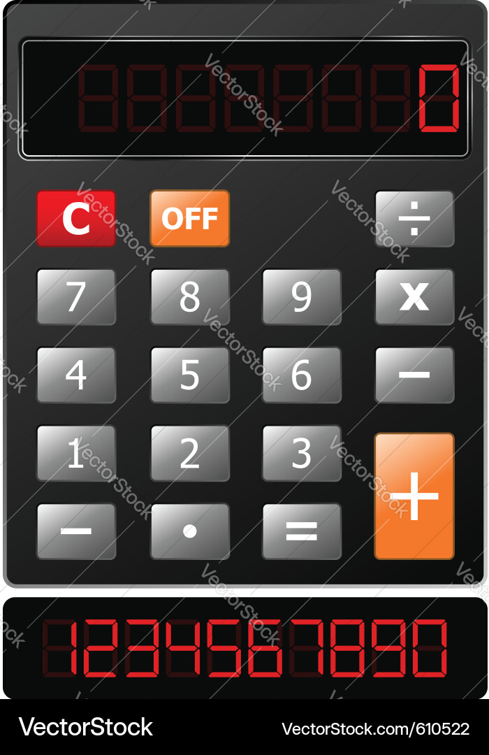 Calculator Royalty Free Vector Image - VectorStock