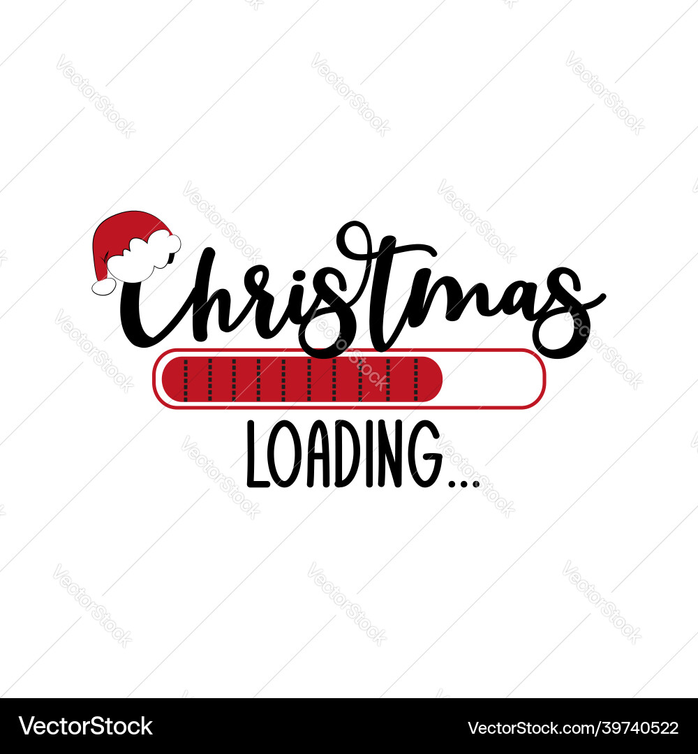 Christmas loadingfunny holiday symbol Royalty Free Vector