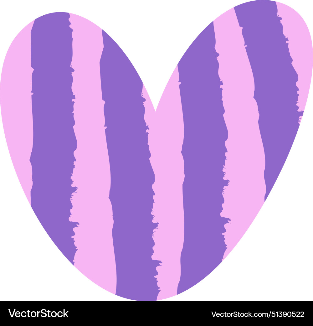 Heart with modern splash lines pattern Royalty Free Vector
