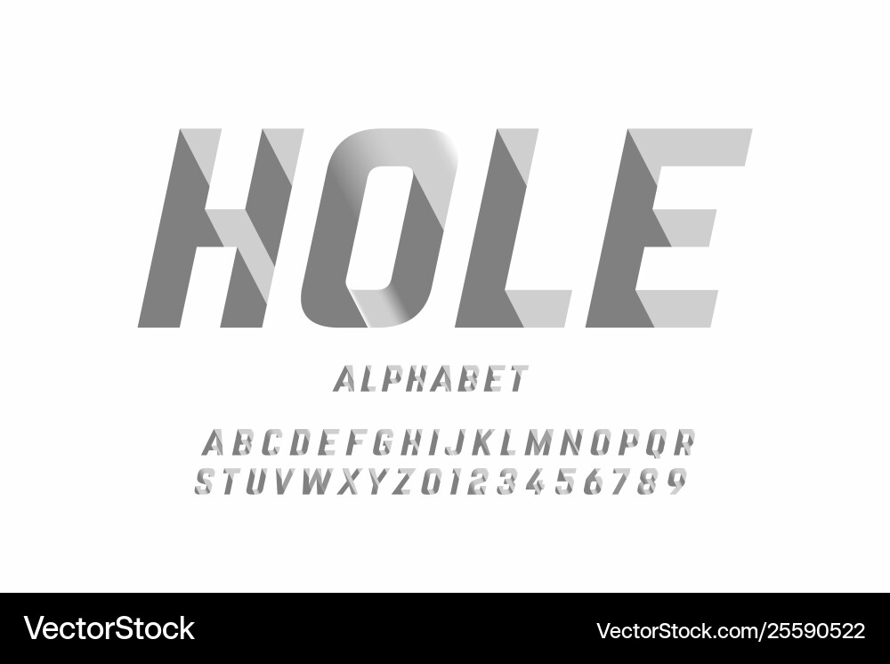 Isometric 3d font design three-dimensional Vector Image Isometric 3d font design three-dimensional Vector Image