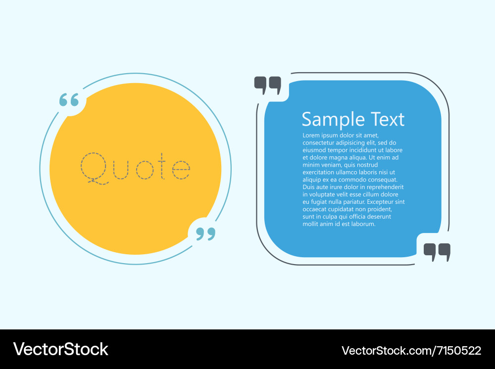 Quote text bubble Royalty Free Vector Image - VectorStock