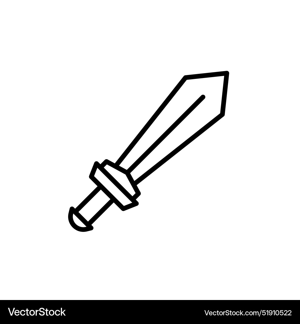 Sword icon set weapon for historical and fantasy Vector Image