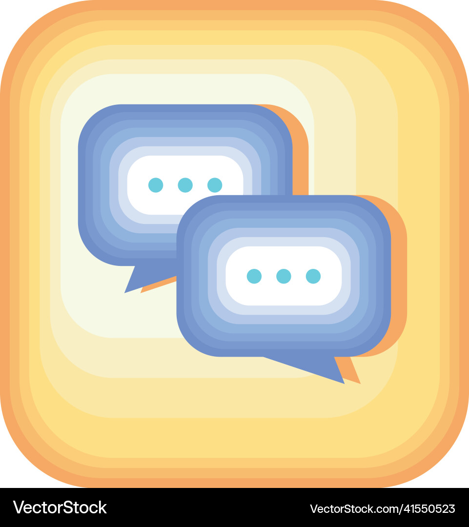Chat mobile app Royalty Free Vector Image - VectorStock