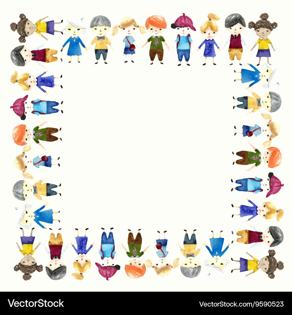 Children frame Royalty Free Vector Image - VectorStock