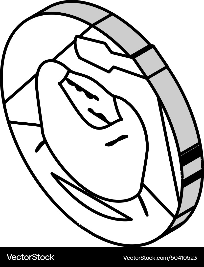 Filling dental procedure isometric icon Royalty Free Vector