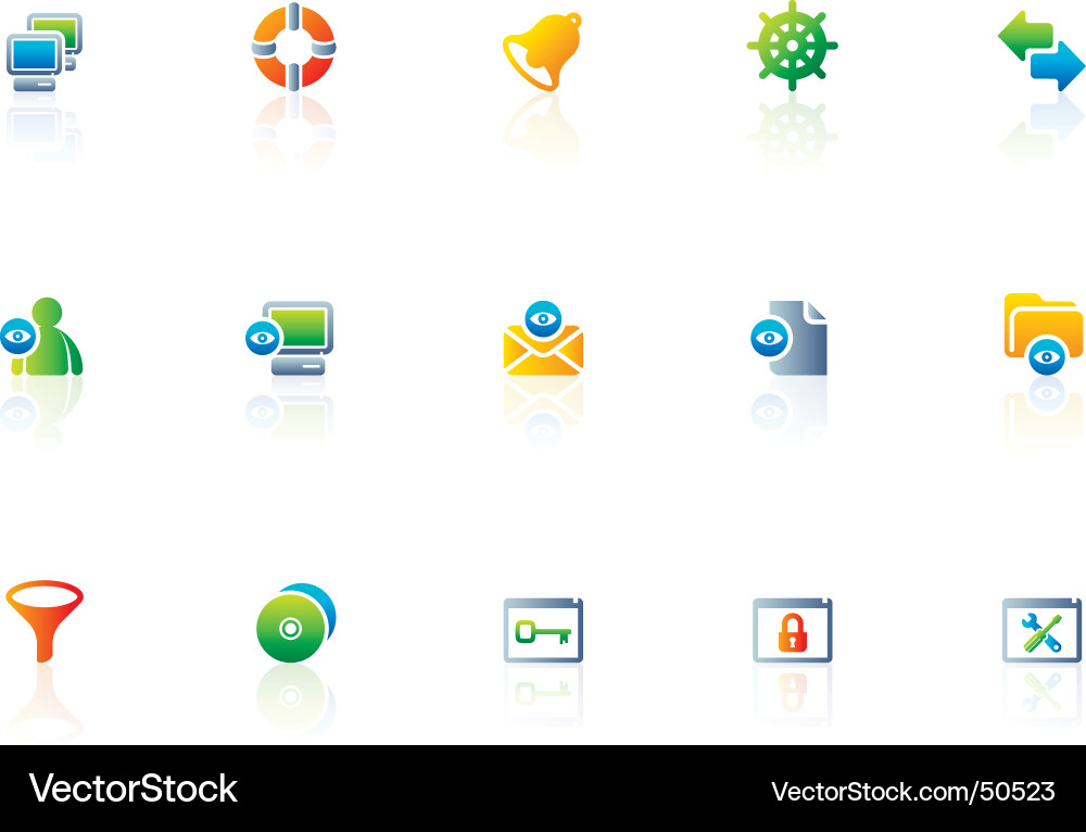 Icons Royalty Free Vector Image - VectorStock