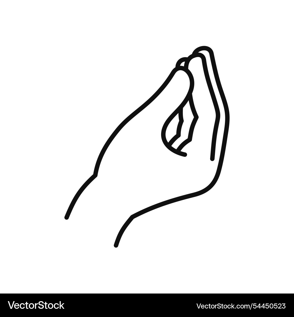 Italian Hand Gesture - Bellissimo Royalty Free Vector Image