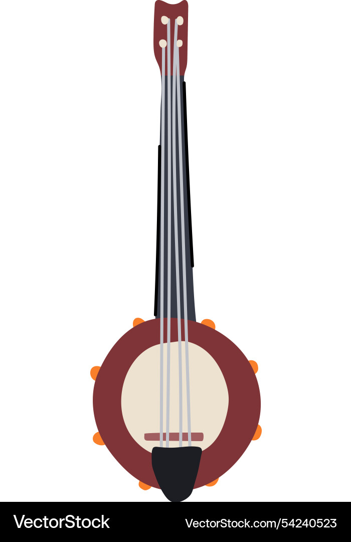 Melody banjo cartoon Royalty Free Vector Image