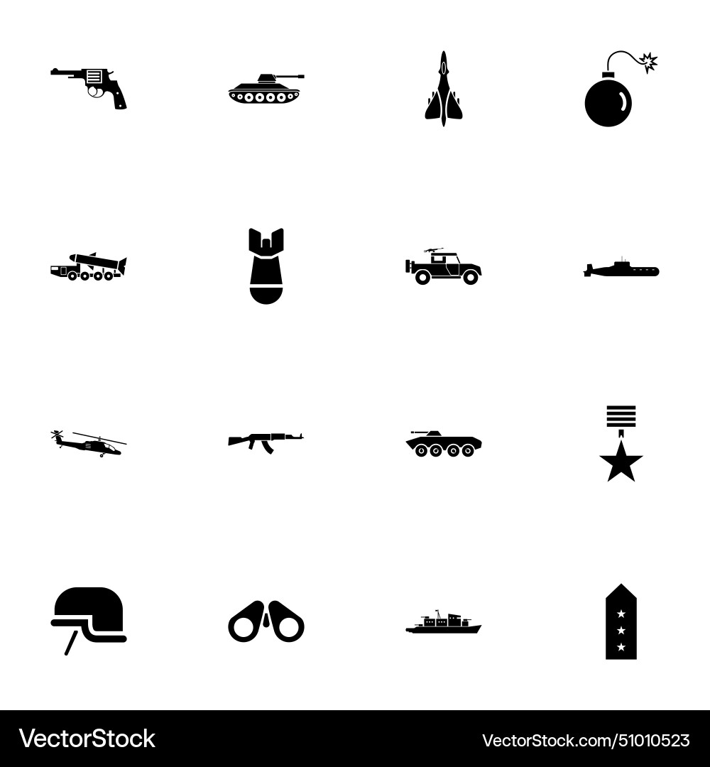 Military icon - expand to any size change Vector Image