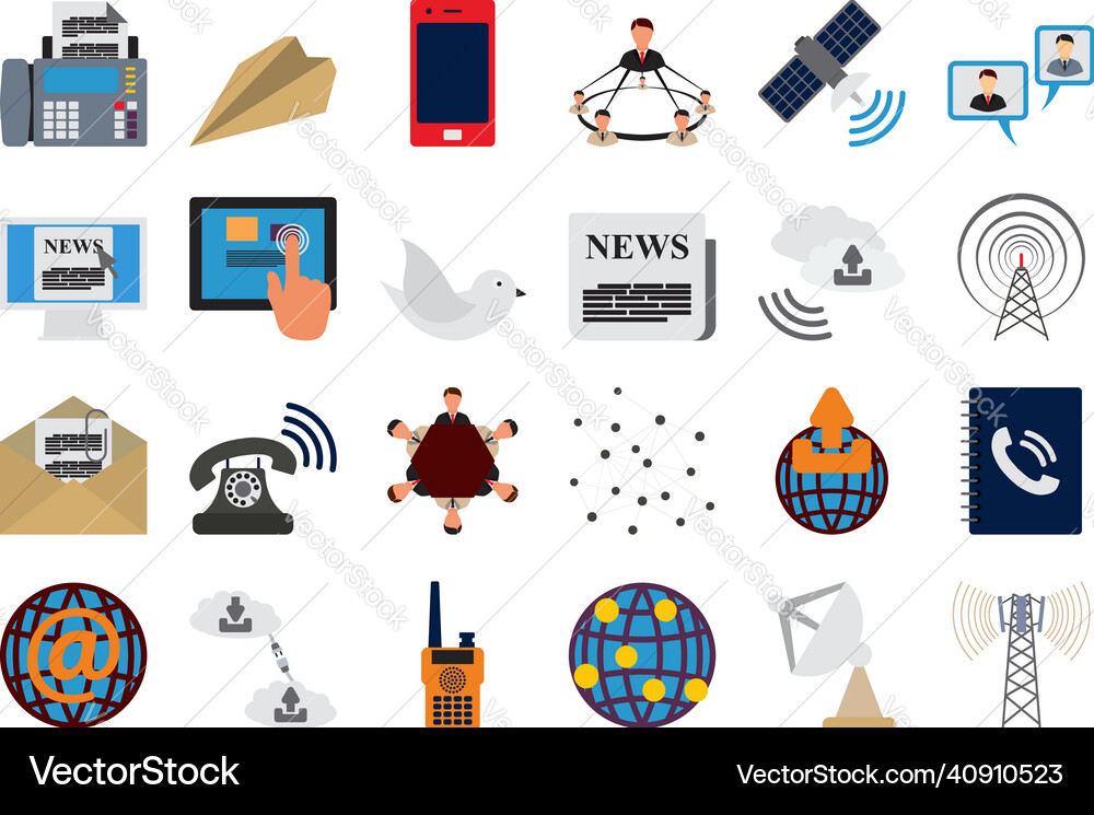 Net icon set Royalty Free Vector Image - VectorStock