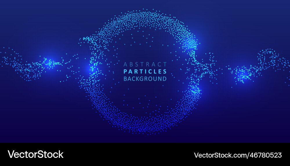 Partikel flüssiger dynamischer Fluss Lizenzfreier Vektor