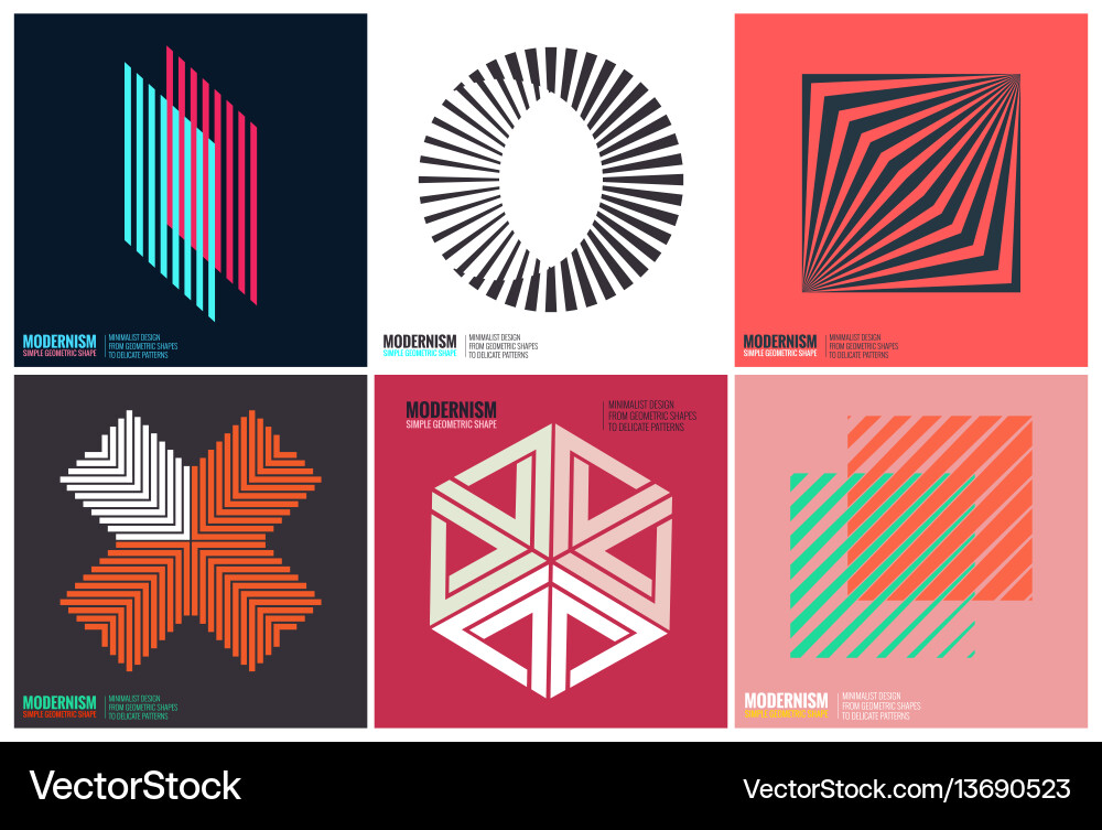 Simplicity geometric design Royalty Free Vector Image