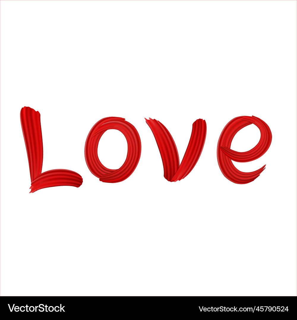 Handwritten brush stroke colorful paint lettering Vector Image