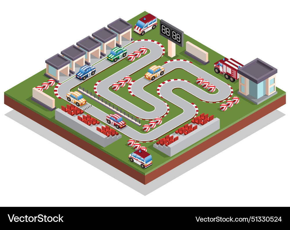 Race track Royalty Free Vector Image - VectorStock