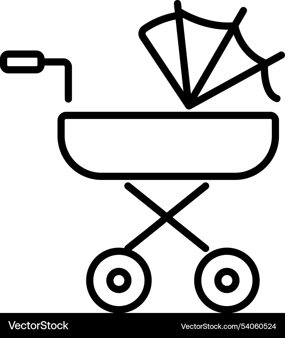 Stroller Royalty Free Vector Image - VectorStock