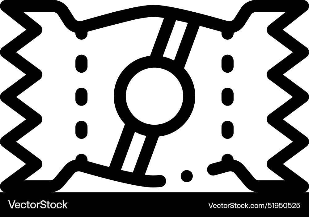Candy icon thin linear style design isolated Vector Image