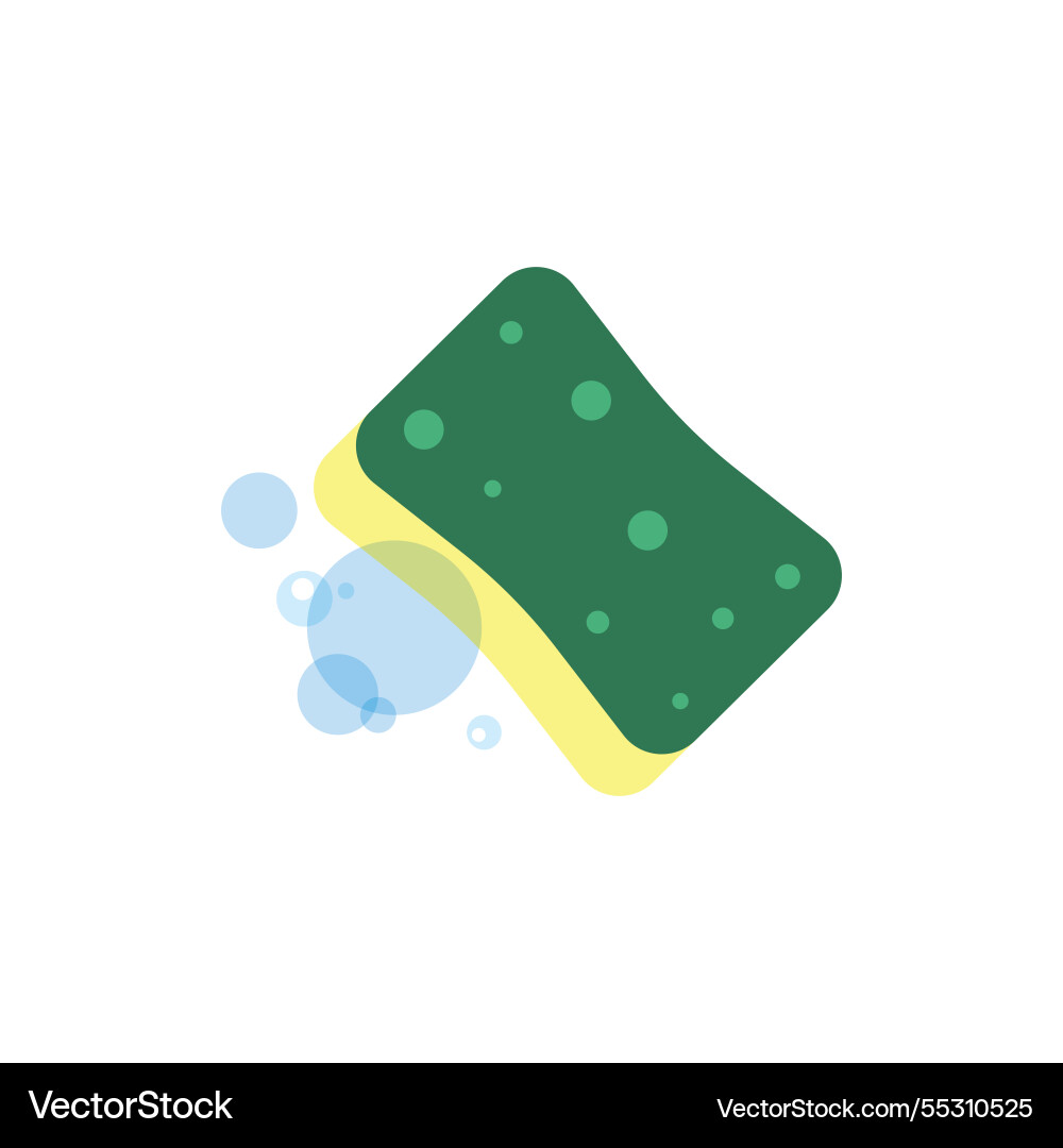Cleaning sponge icon Royalty Free Vector Image