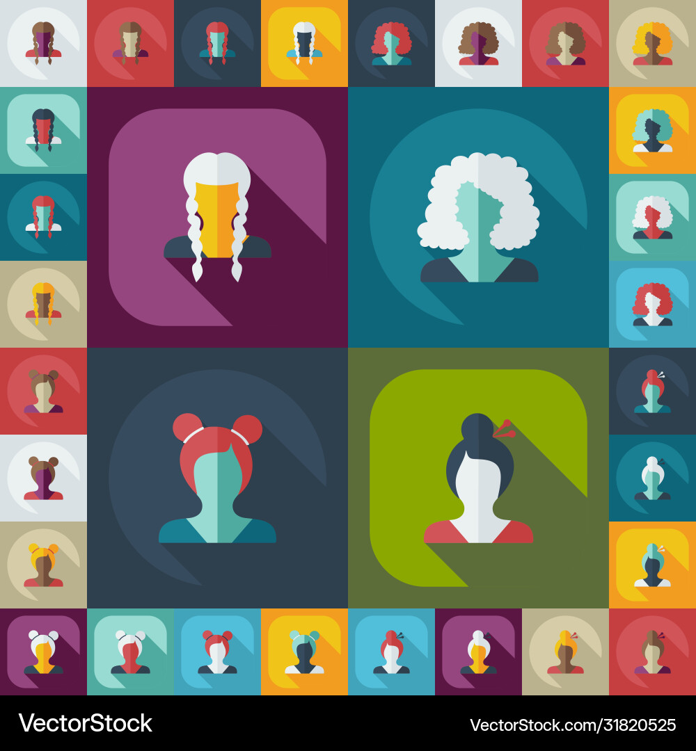 Flat modern design with shadow icon silhouette Vector Image