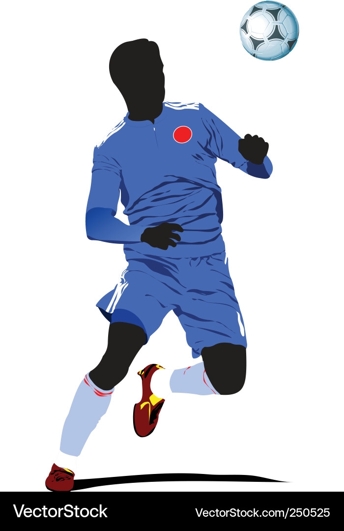 Football player Royalty Free Vector Image - VectorStock